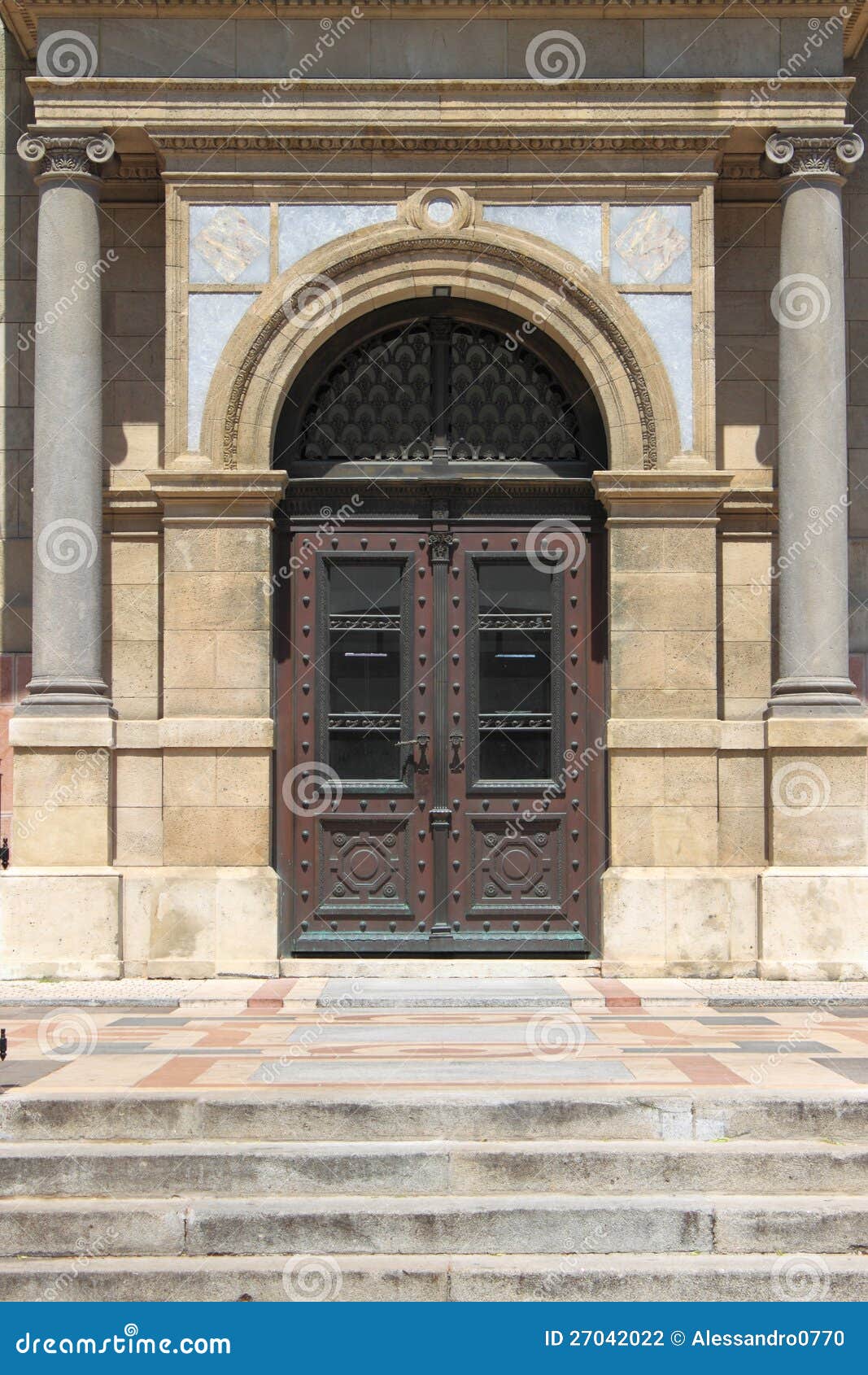 Renaissance Door at St. Stephen Basilica Stock Photo - Image of ...