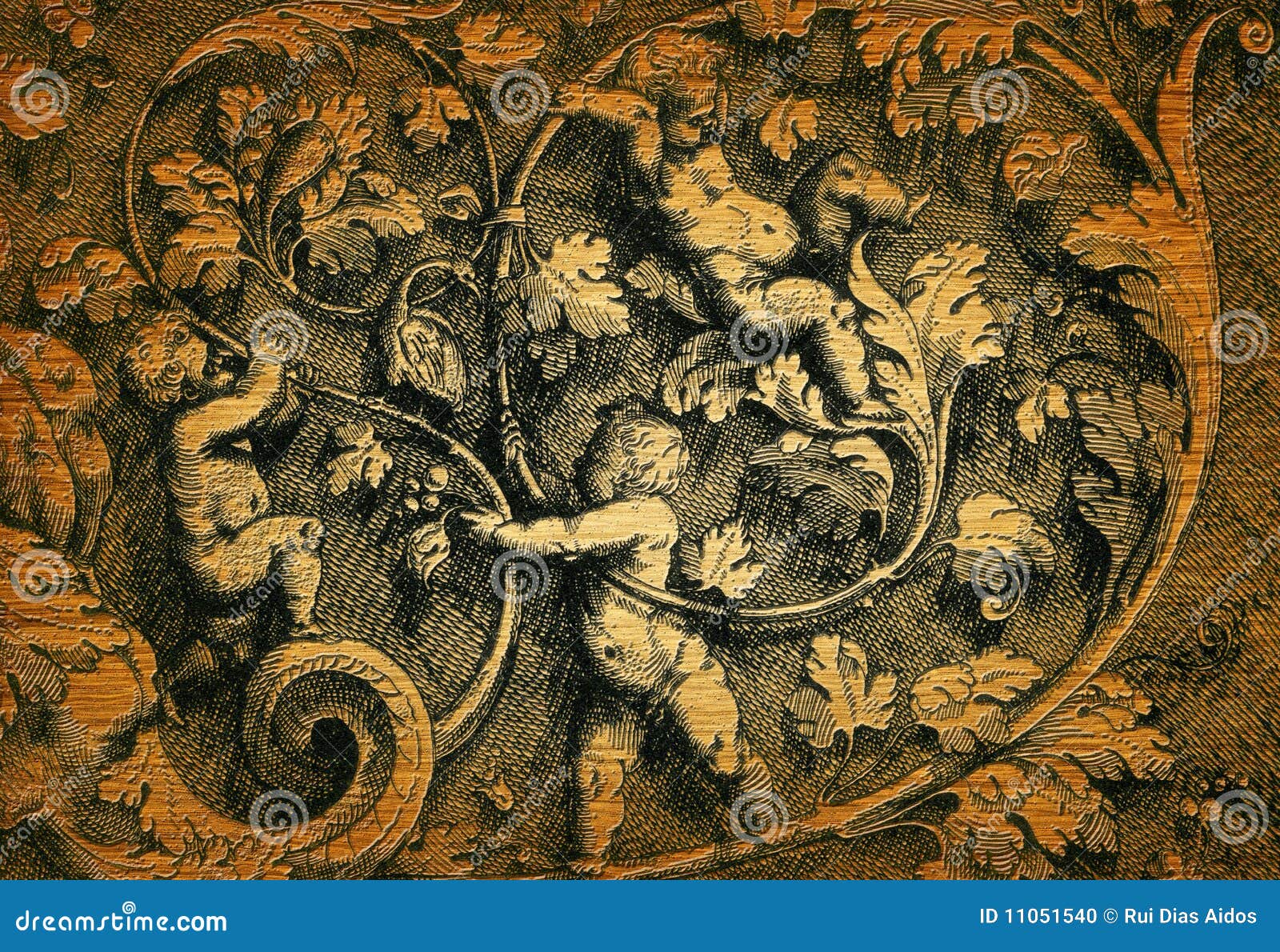 Renaissance engraving stock photo. Image of meal, framework - 11051540