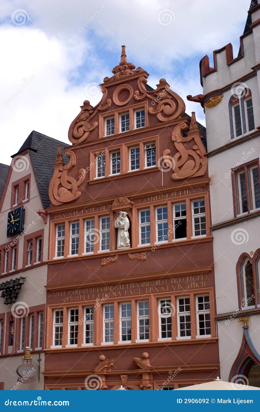 Renaissance facade stock photo. Image of trier, brown - 2906092