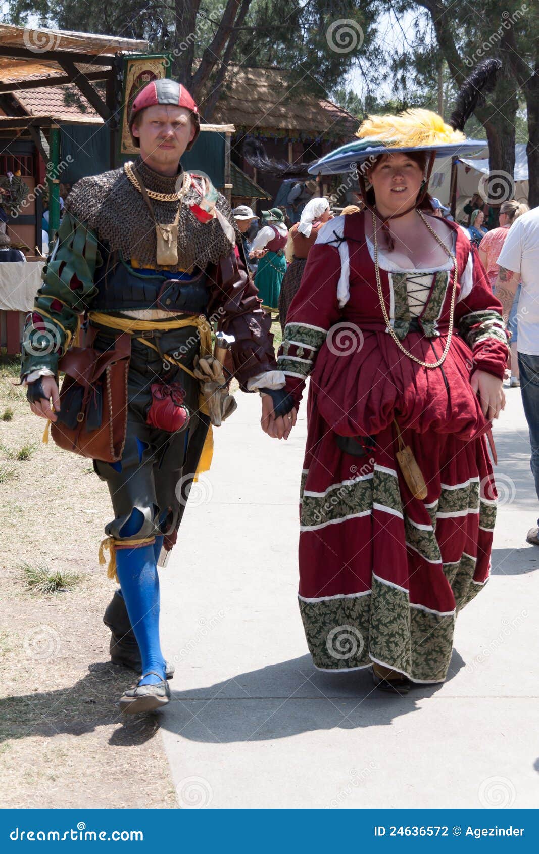 Renaissance Fair couple editorial photography. Image of colorful - 24636572