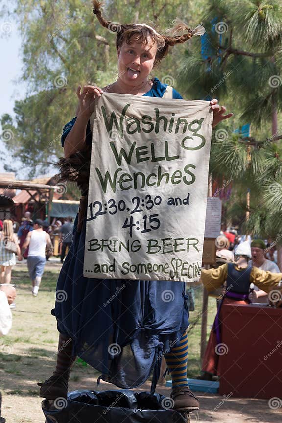 Renaissance Fair wench editorial stock image. Image of acting - 24642359
