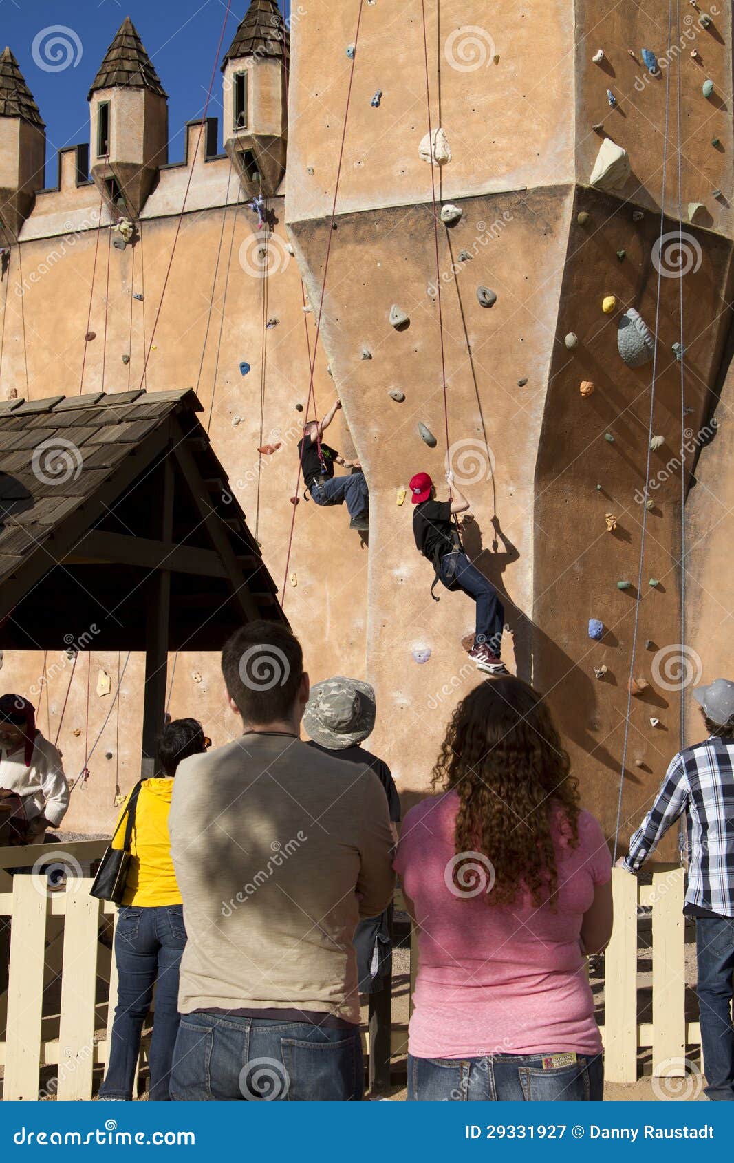 Renaissance Festival Castle Wall Climb Editorial Photography - Image of ...