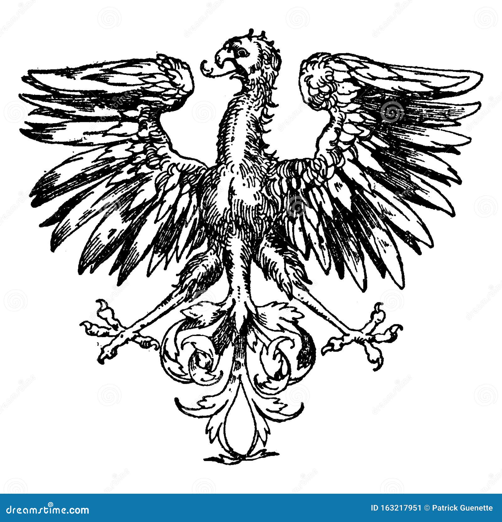 Renaissance Heraldic Eagle Was Designed By Albrecht Durer, Vintage ...