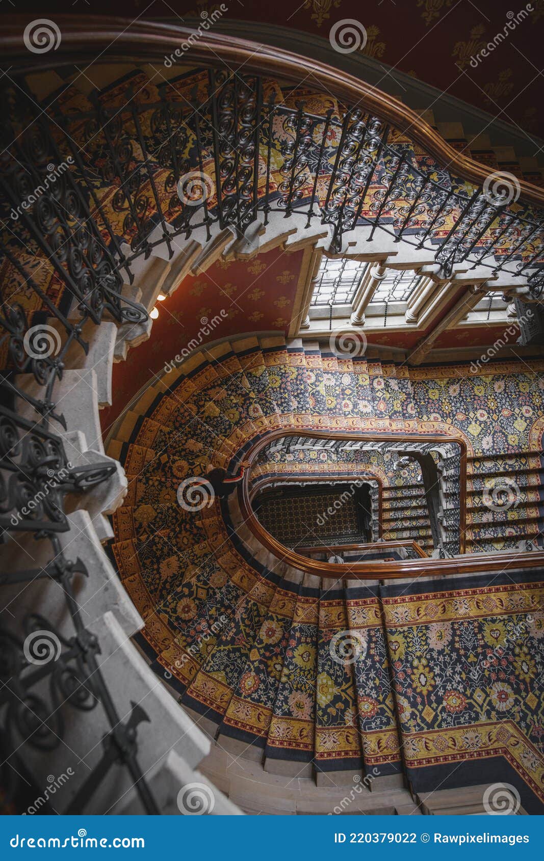 Renaissance Interior Design of a Building Stock Photo - Image of rail ...
