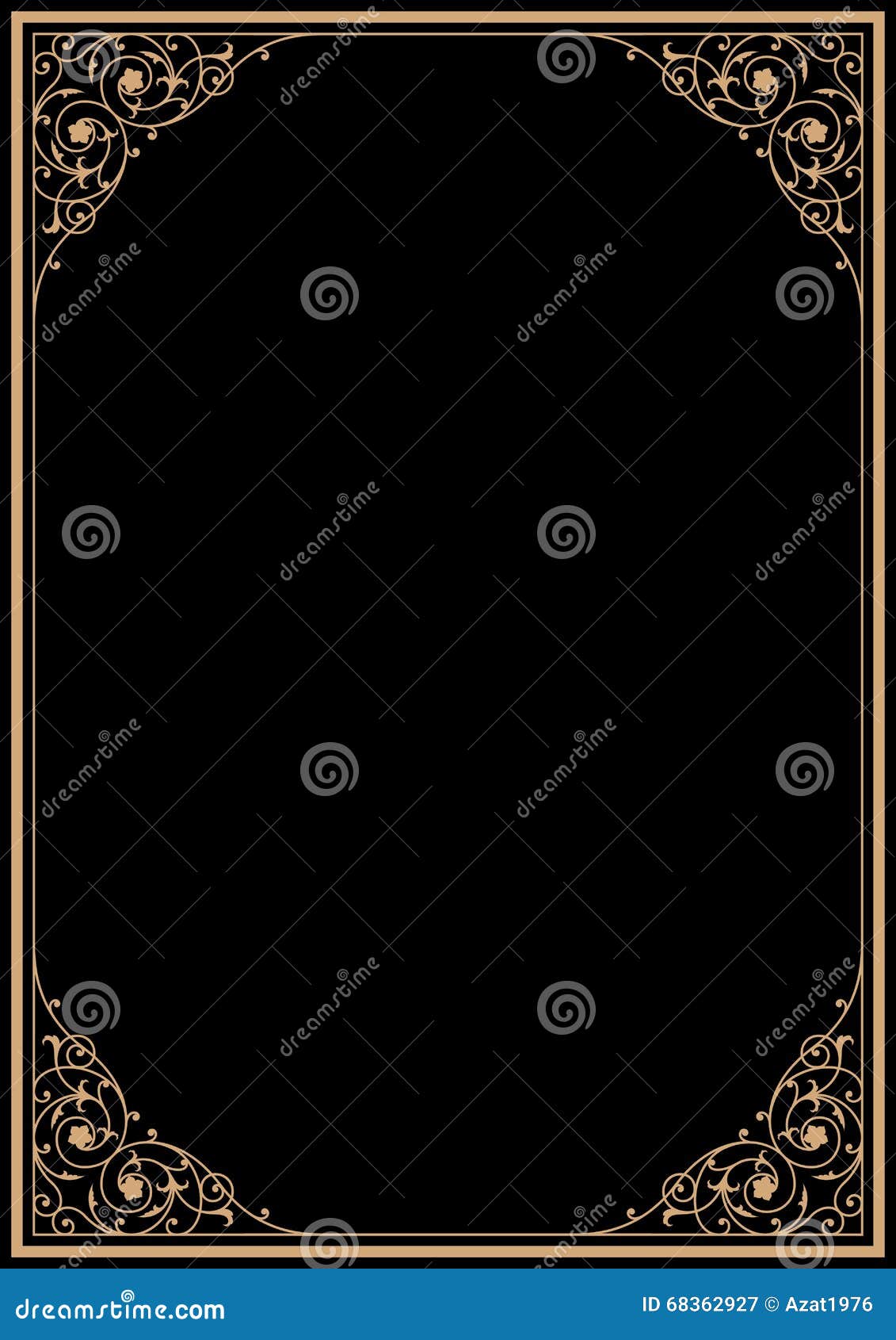 Renaissance Iron Work Frame Stock Vector - Illustration of frame ...