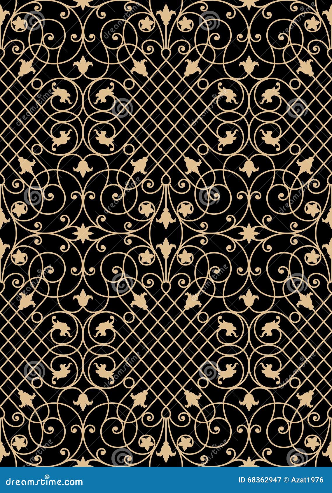 Renaissance Iron Work Pattern Stock Vector - Illustration of figuration ...