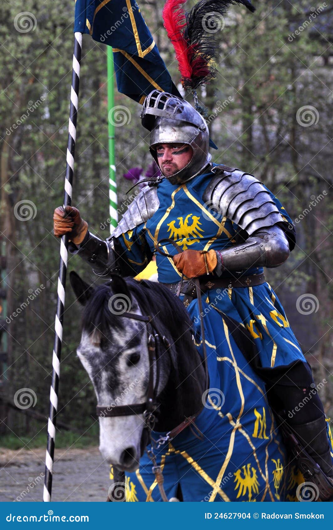 Renaissance Knight on Horseback Stock Photo - Image of english, aiming ...