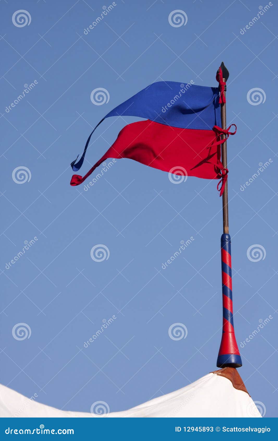 Renaissance Military Tents and Flags in the Camp Stock Image - Image of ...