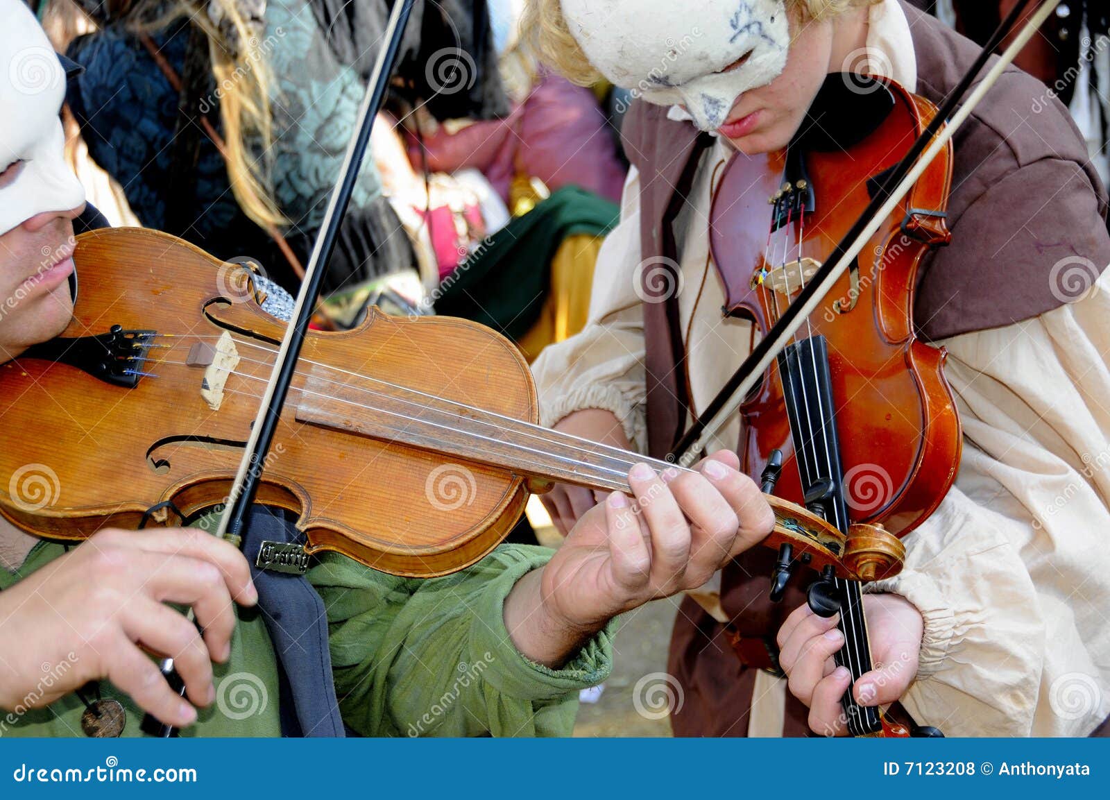People Playing Renaissance Instruments