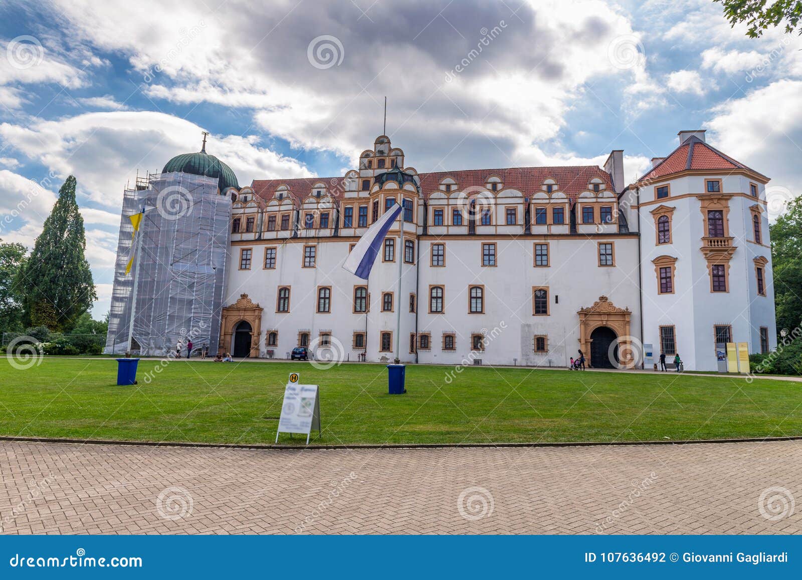 The Renaissance Style Castle in Celle, Lower Saxony - Germany Editorial ...
