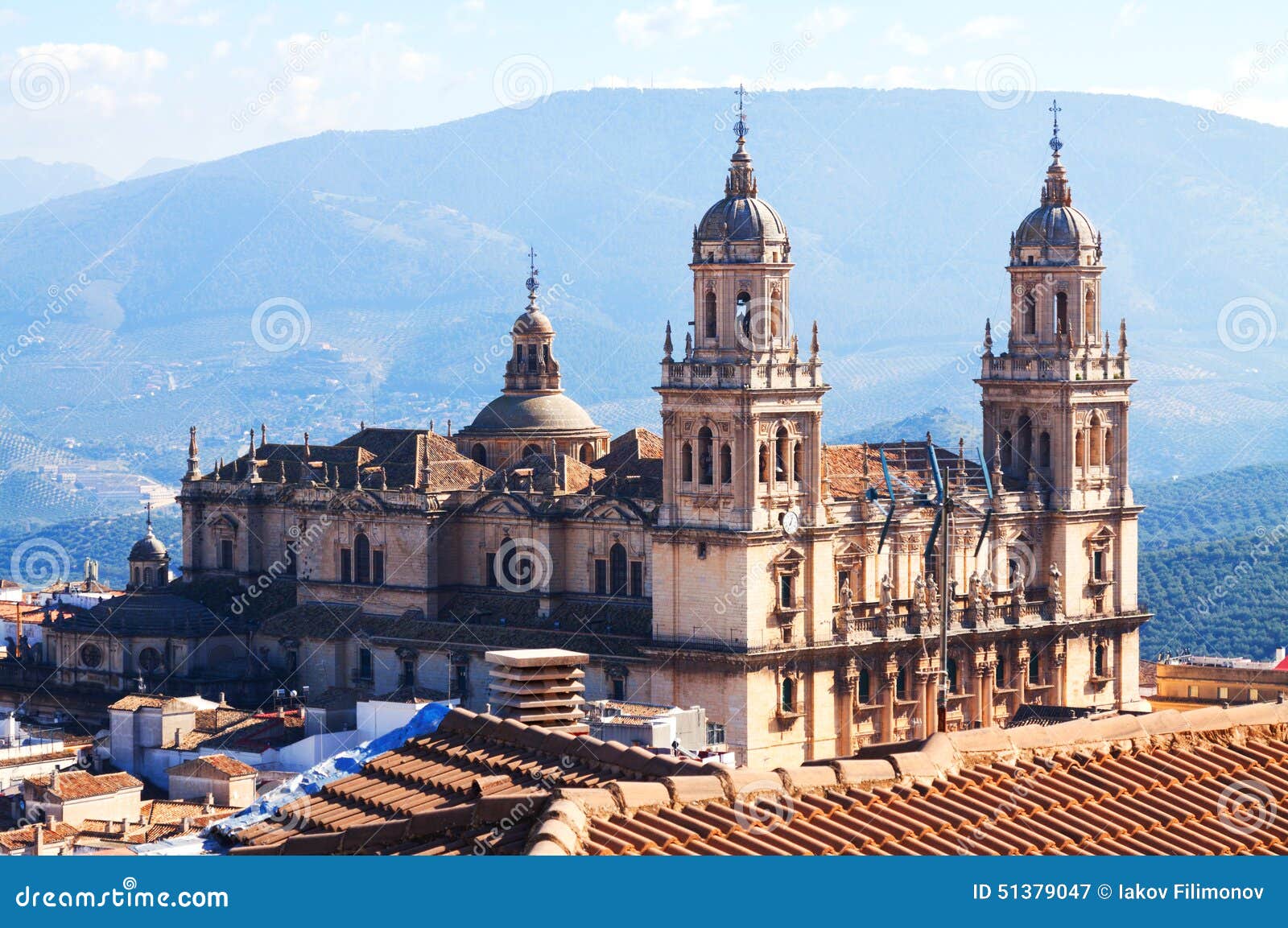 Renaissance Style Cathedral in Jaen Stock Image - Image of destination ...