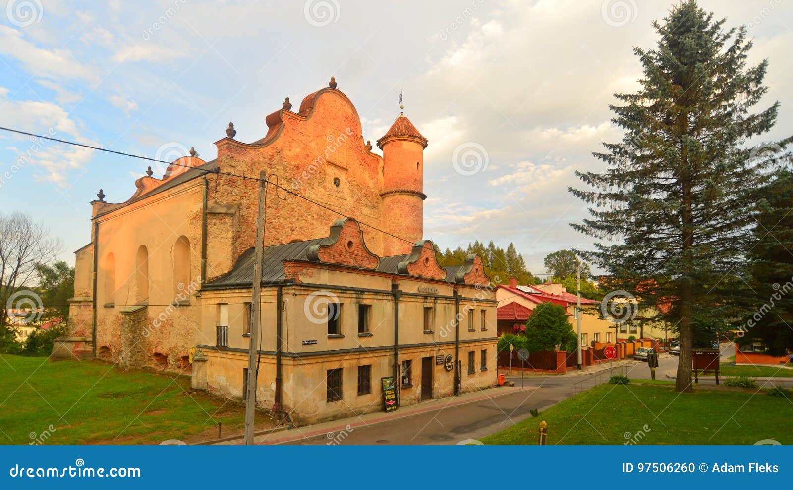 Renaissance Synagogue in Lesko Editorial Image - Image of country ...