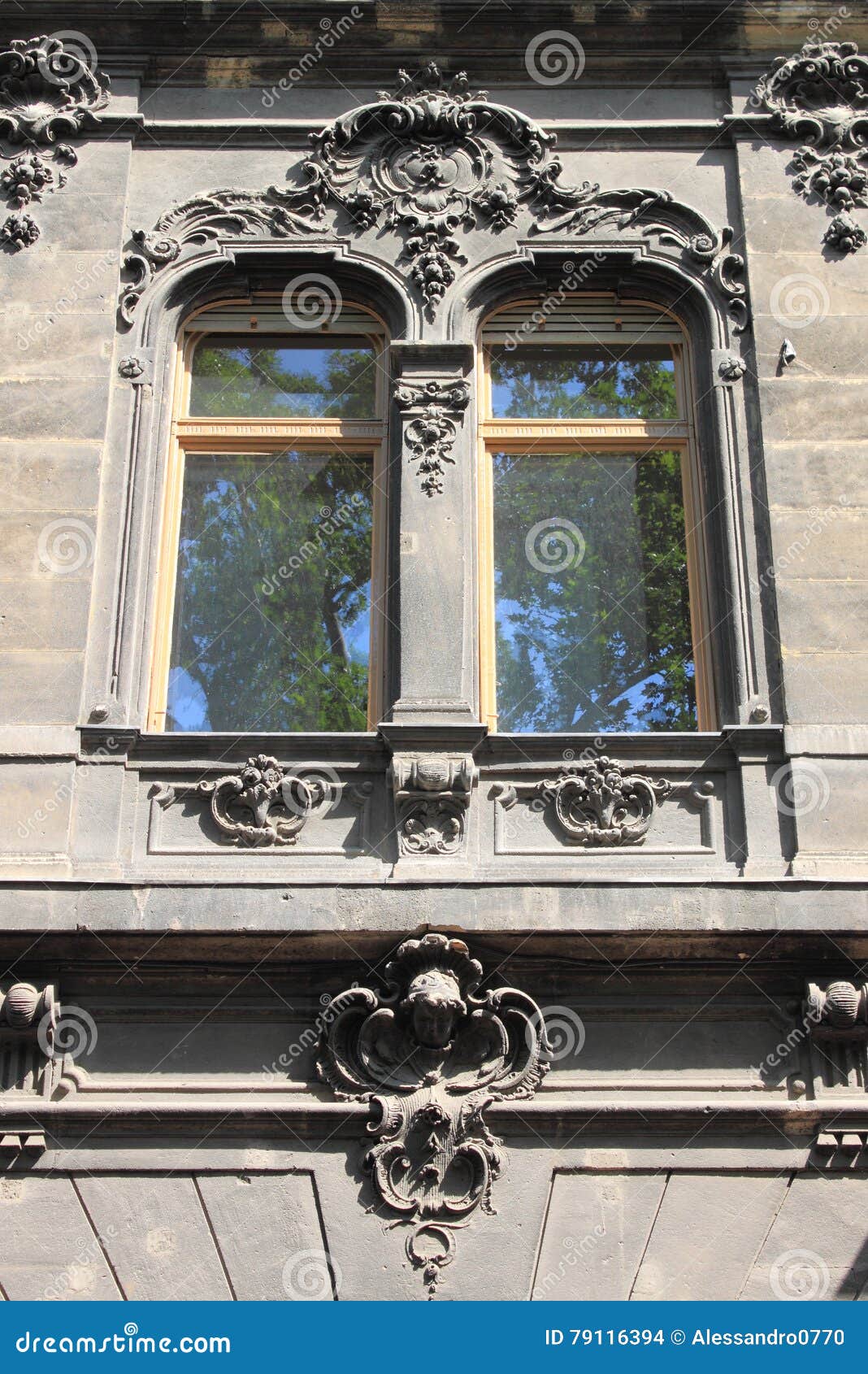 Renaissance window stock photo. Image of exterior, detail - 79116394