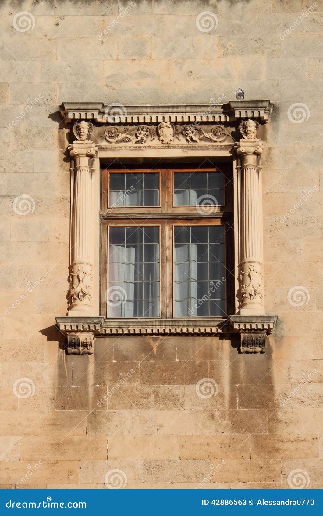 Renaissance window stock image. Image of ancient, mallorca - 42886563