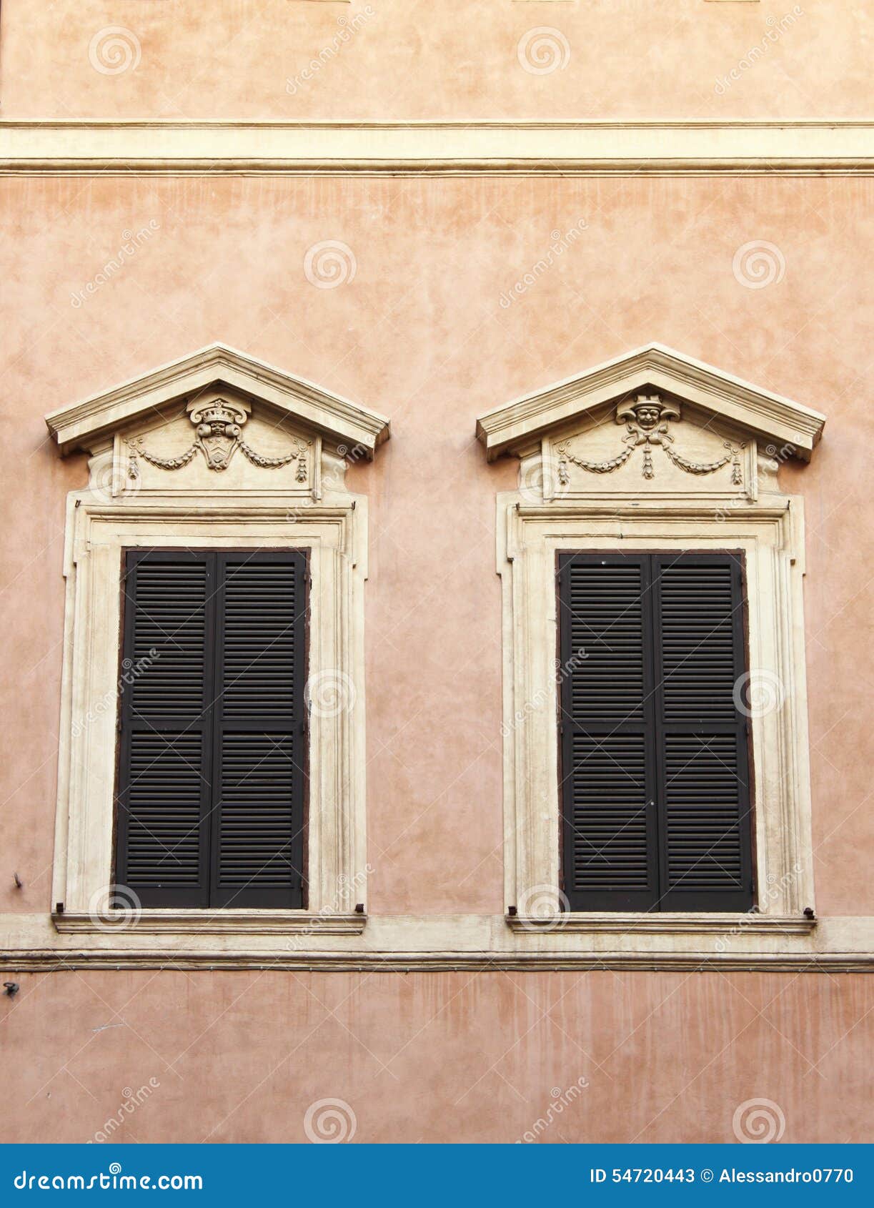 Renaissance windows stock image. Image of detailed, marble - 54720443