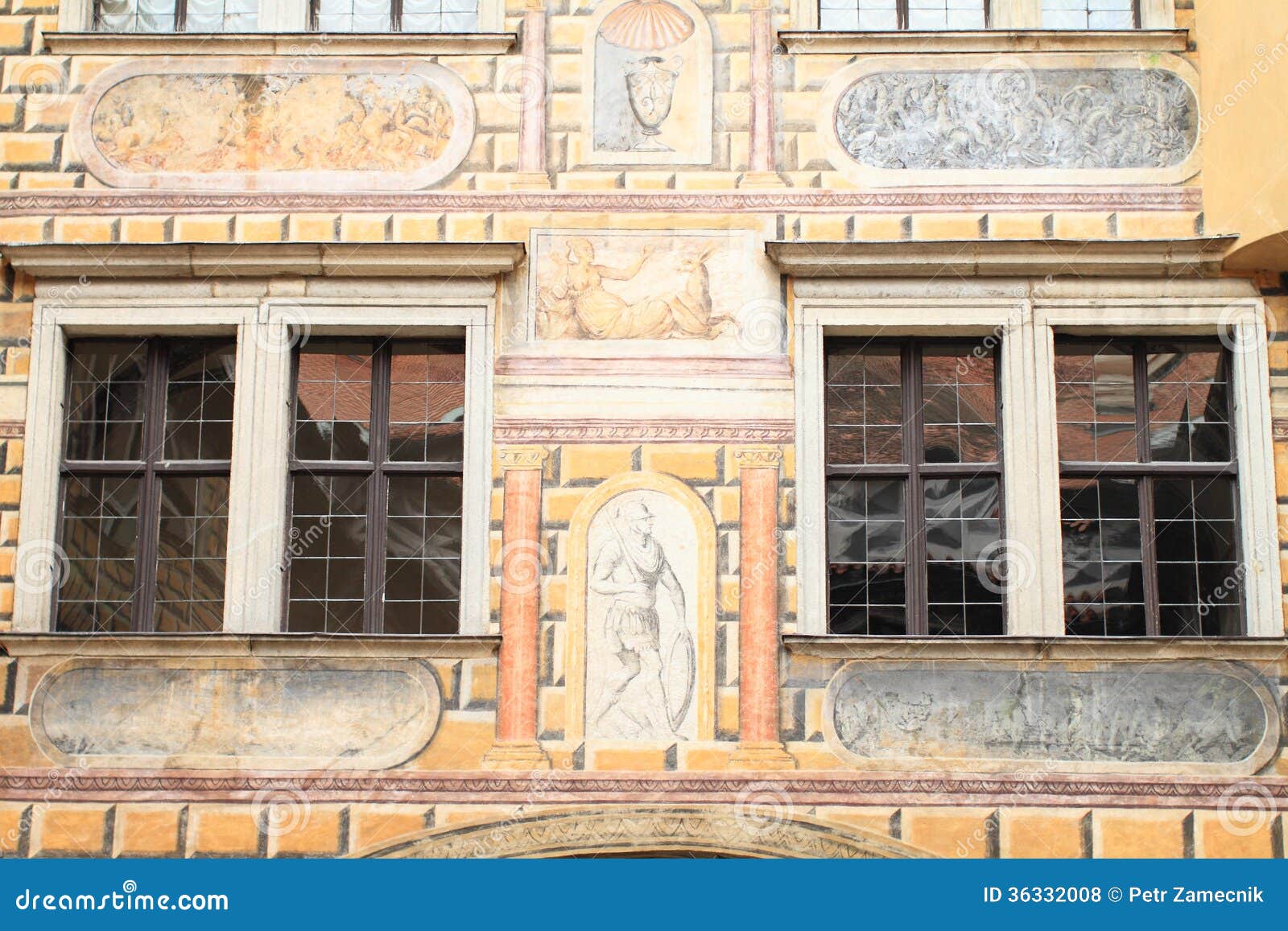 Renaissance windows stock photo. Image of brick, columns - 36332008