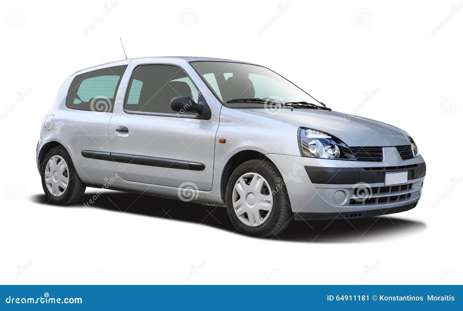 Renault Clio Isolated on White Stock Image - Image of european, french ...