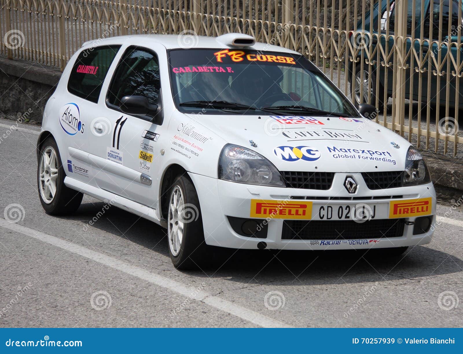 Renault Clio racing editorial stock image. Image of pilot - 70257939