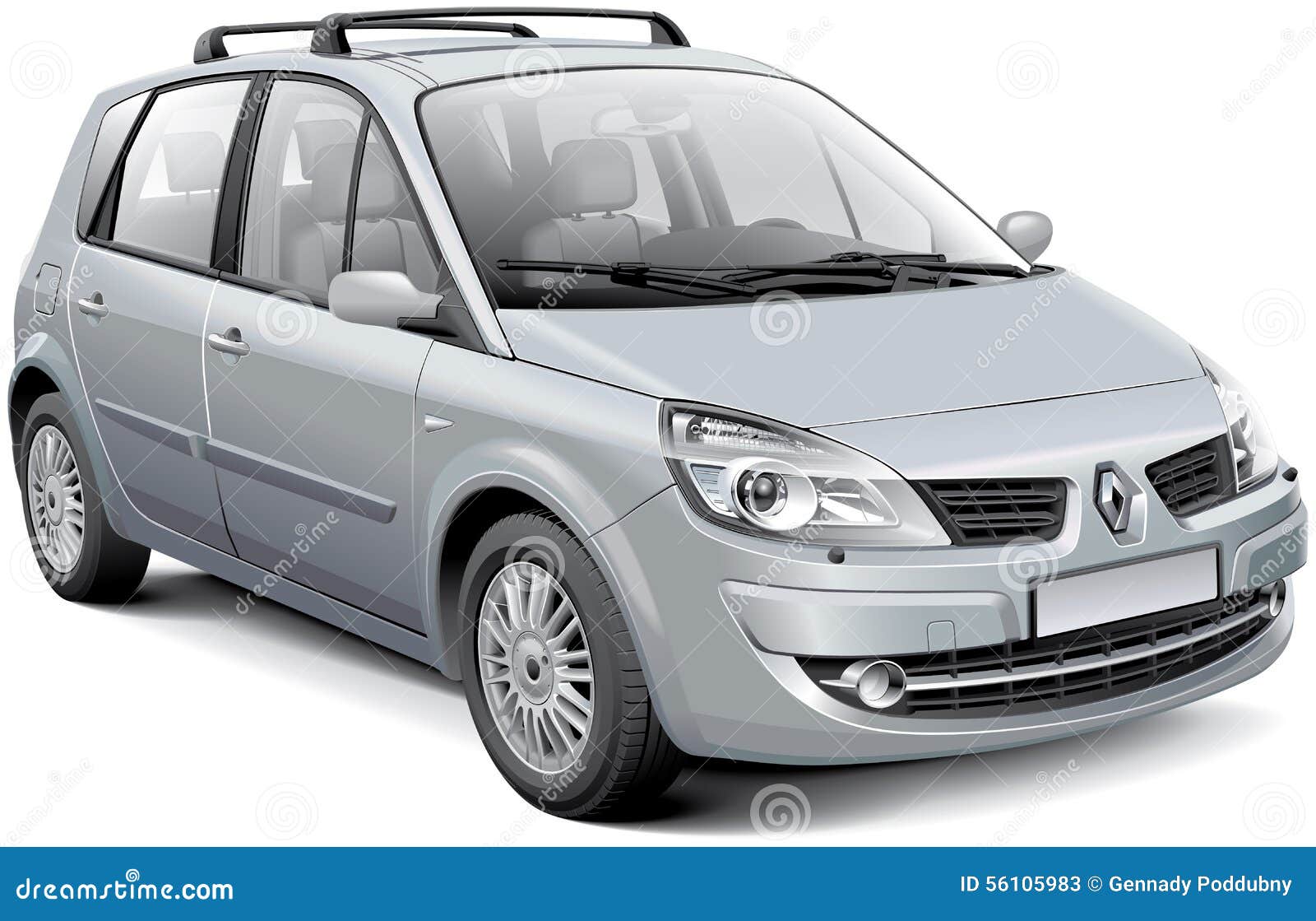 Renault Scenic II foto de stock editorial. Ilustração de minivan - 56105983