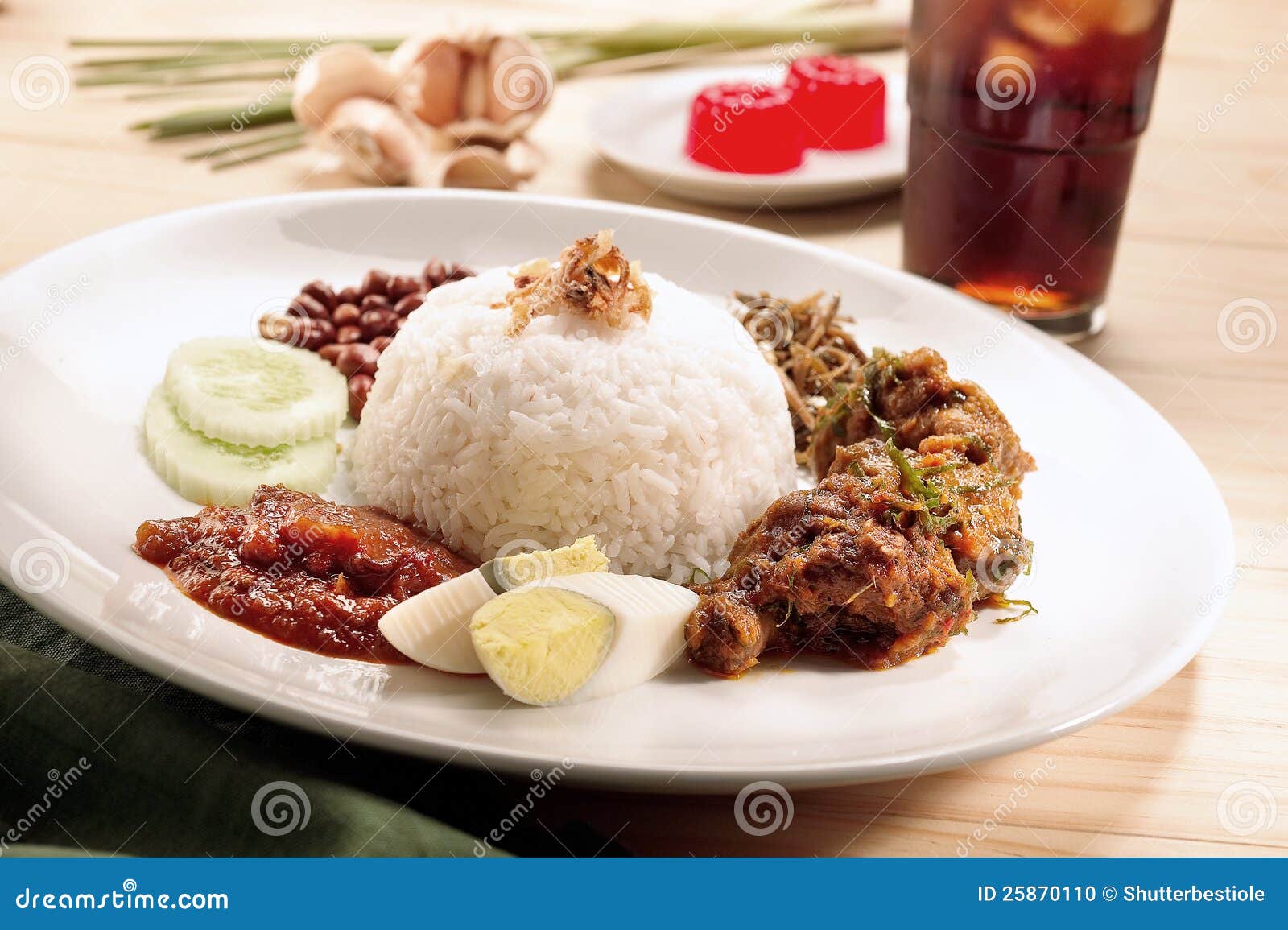 Rendang Chicken set stock photo. Image of fresh, culture - 25870110