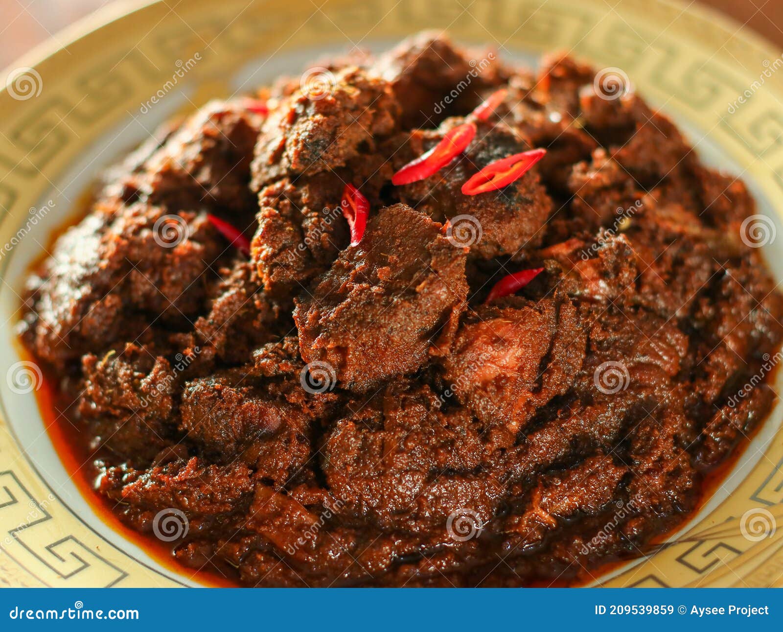 Rendang Sapi stock image. Image of sapi, breakfast, adalah - 209539859