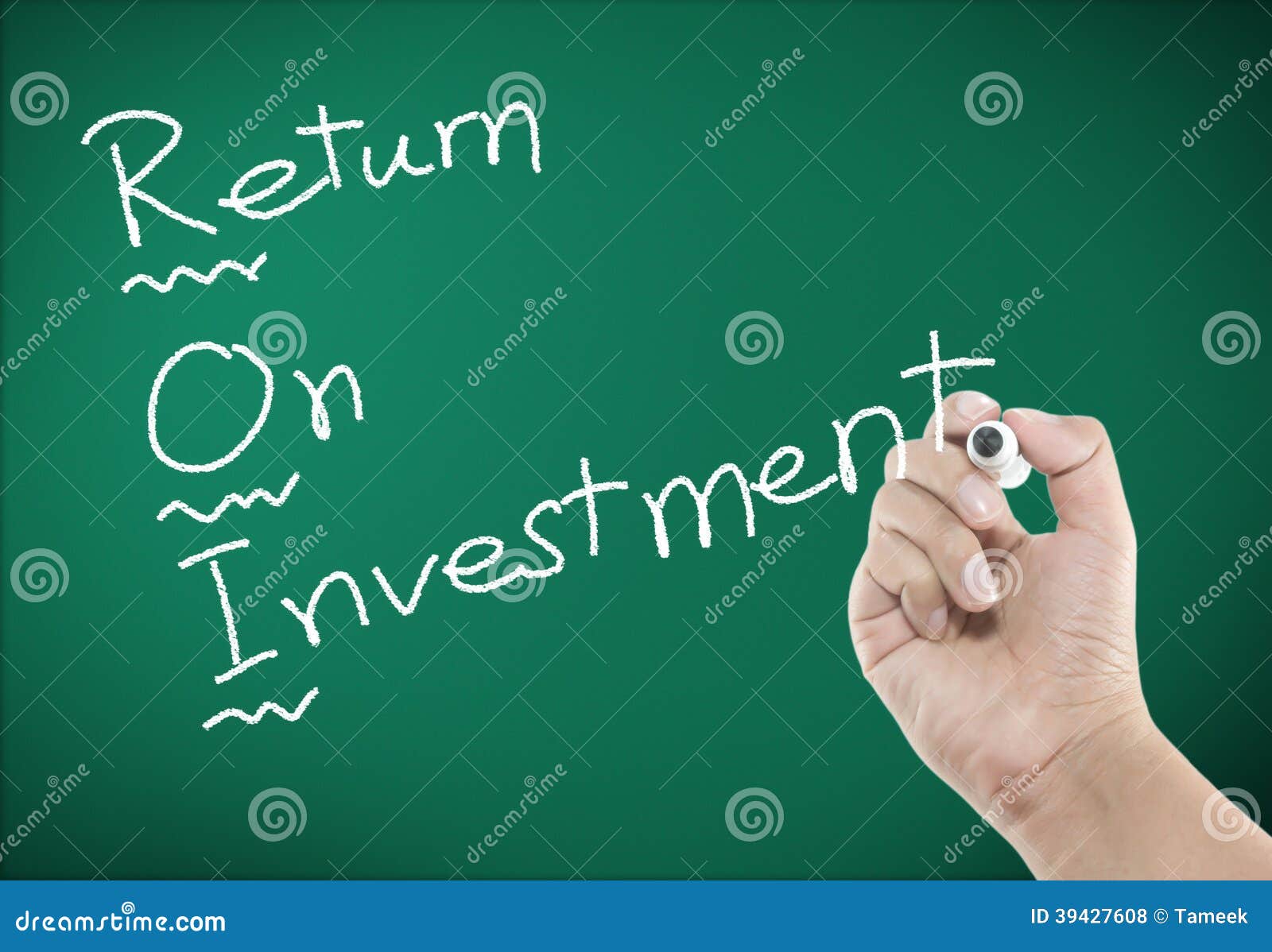 Rendement van investering stock foto. Image of definitie - 39427608