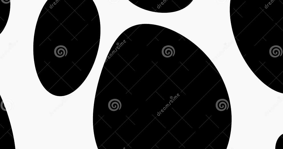 Render with Abstract Black Ellipses on Black Background Stock ...