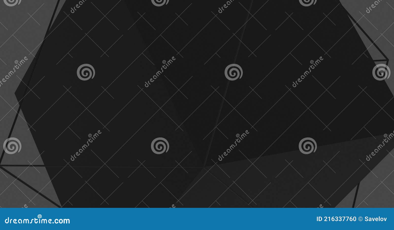 Render with Abstract Cube Background in Gray Tone Stock Illustration ...