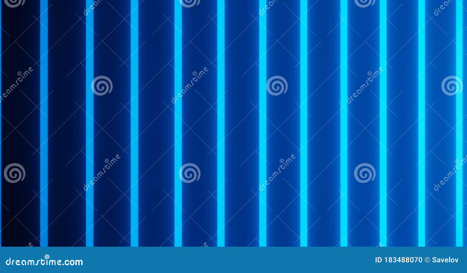 Render with Abstract Vertical Blue Lines Stock Illustration ...