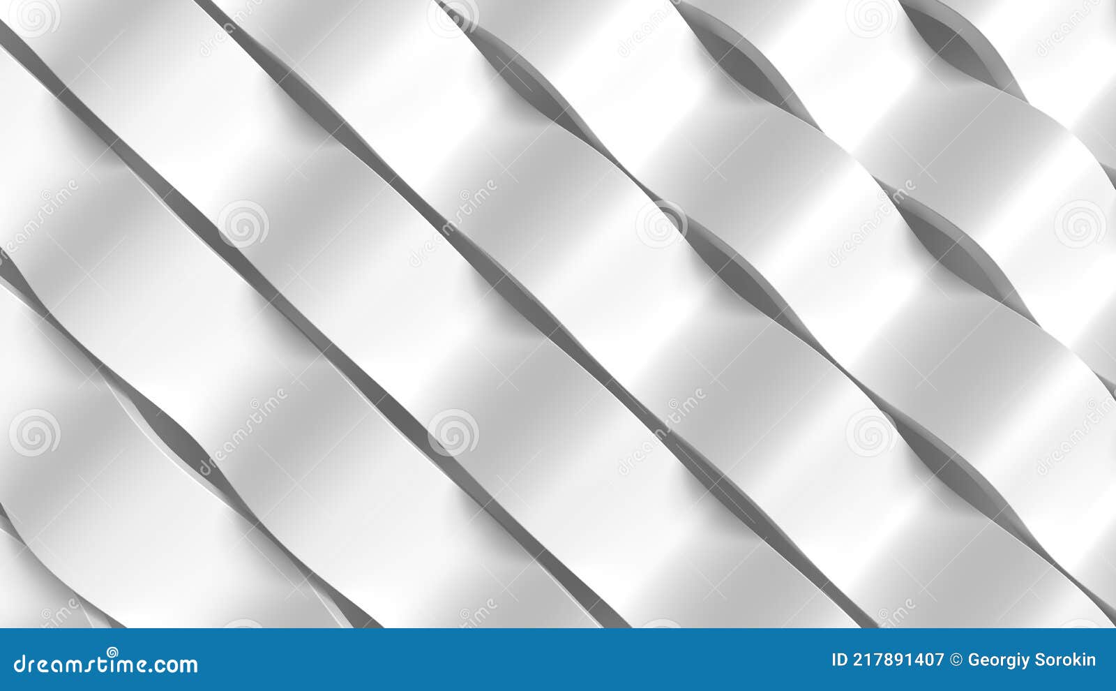 3d Render Abstract White Soft Lines Background Stock Illustration ...
