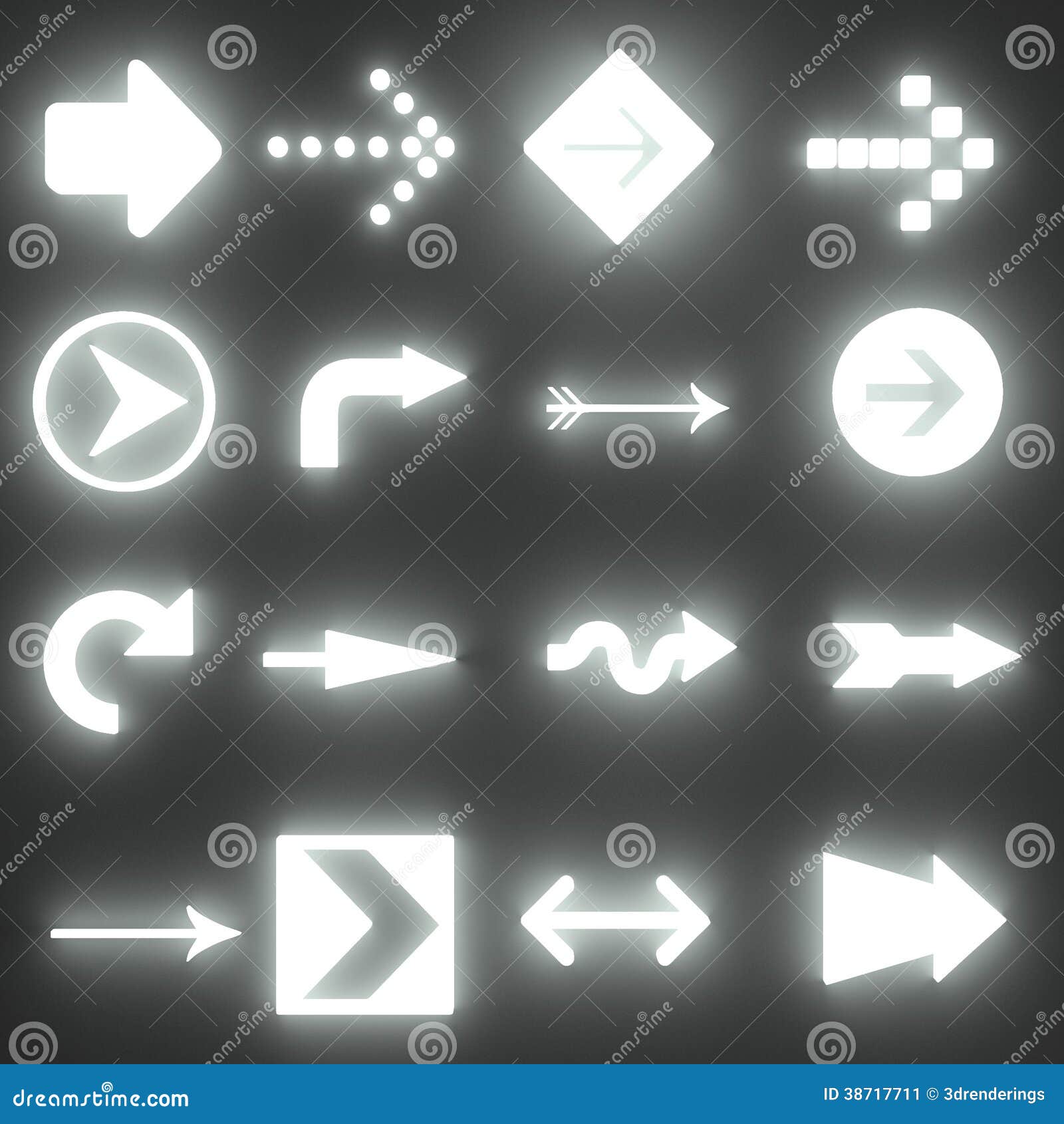 Render of arrows stock illustration. Illustration of realistic - 38717711