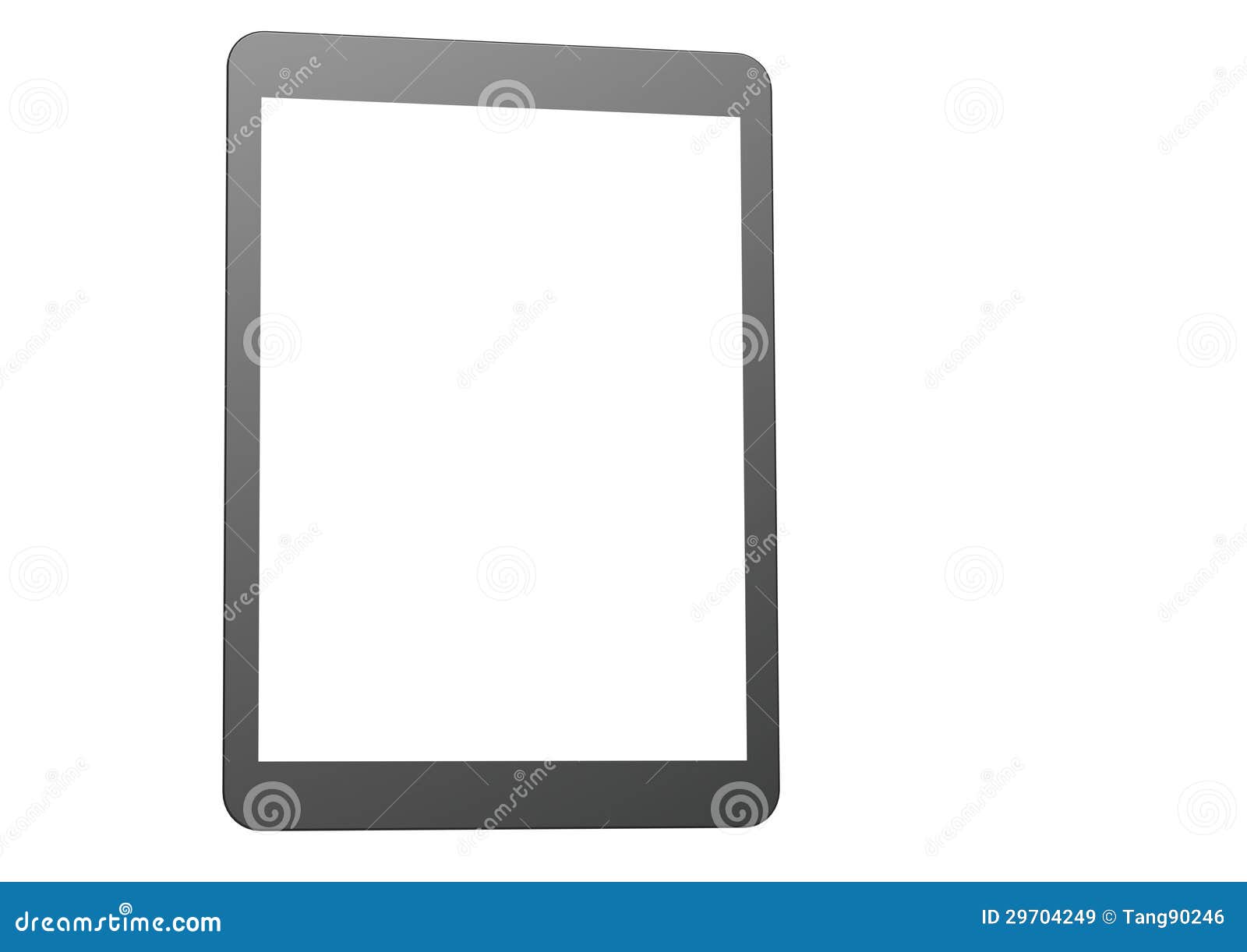 Blank tablet stock illustration. Illustration of cell - 29704249