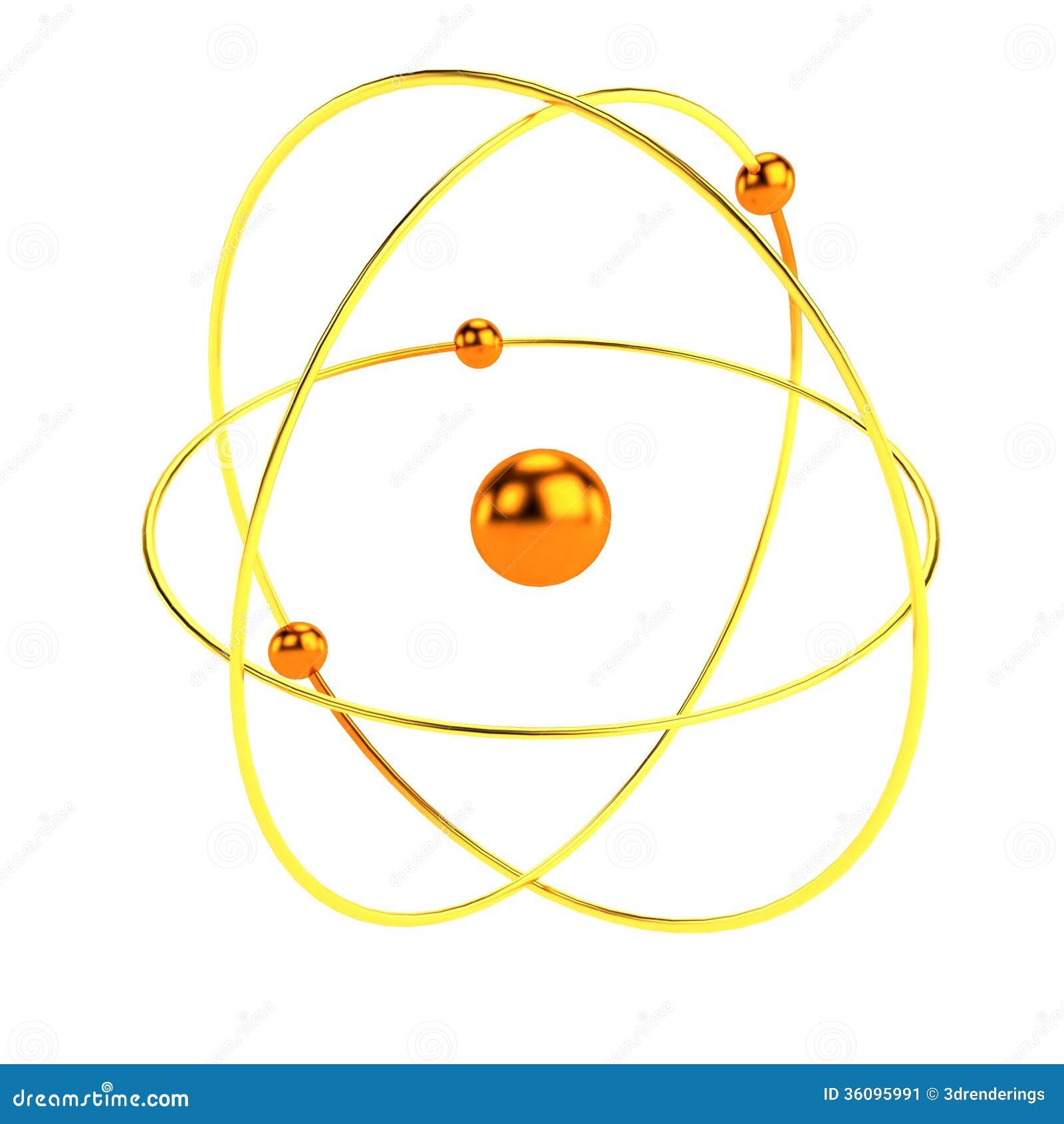 Render of atom stock illustration. Illustration of render - 36095991