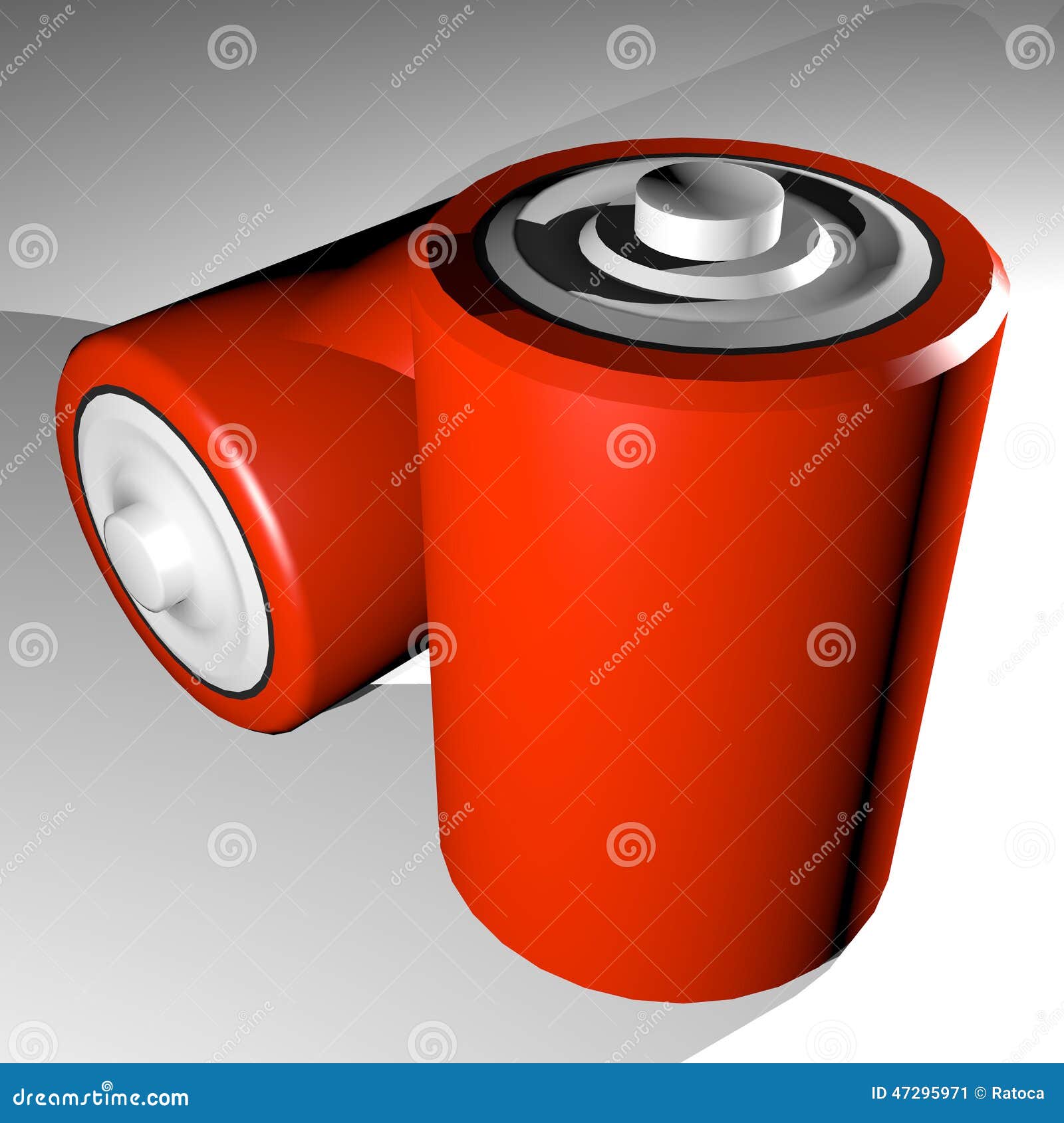 Render battery stock illustration. Illustration of negative - 47295971