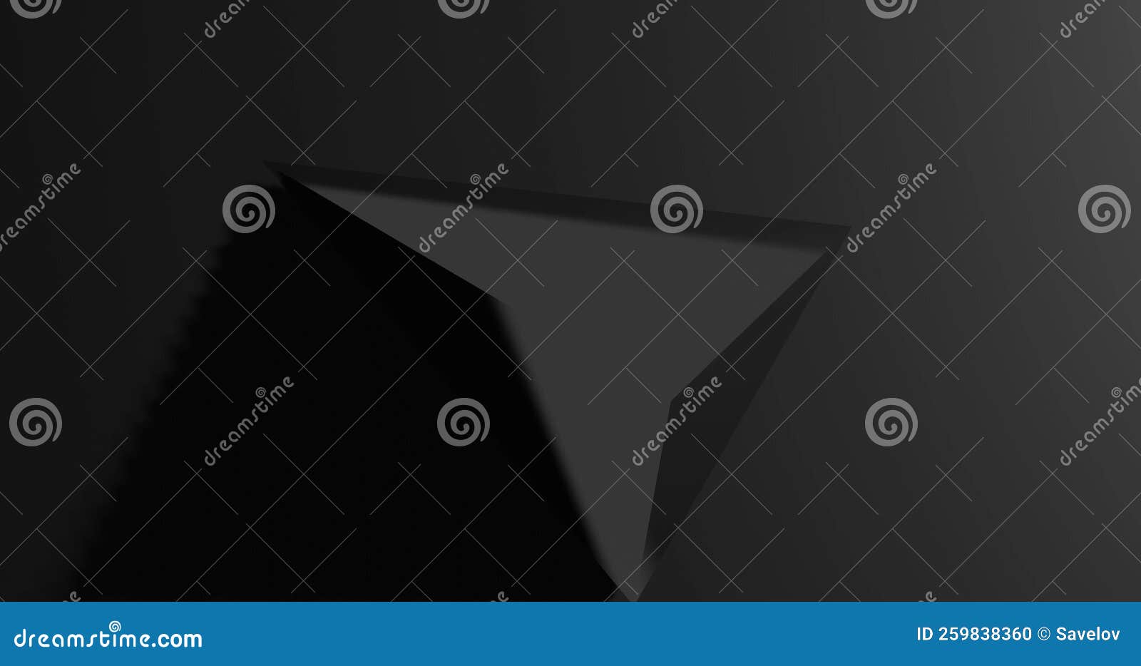 Render with Black Triangle with Shadow Stock Footage - Video of stripe ...