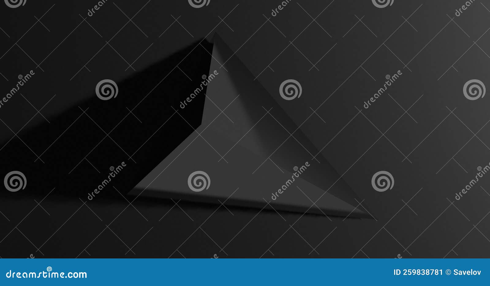 Render with Black Triangle with Shadow Stock Illustration ...