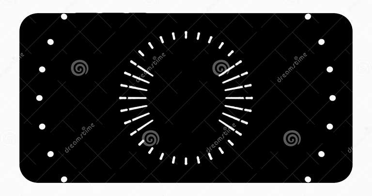 Render with Black and White Mobile Phone with Loading Ring Stock Photo ...