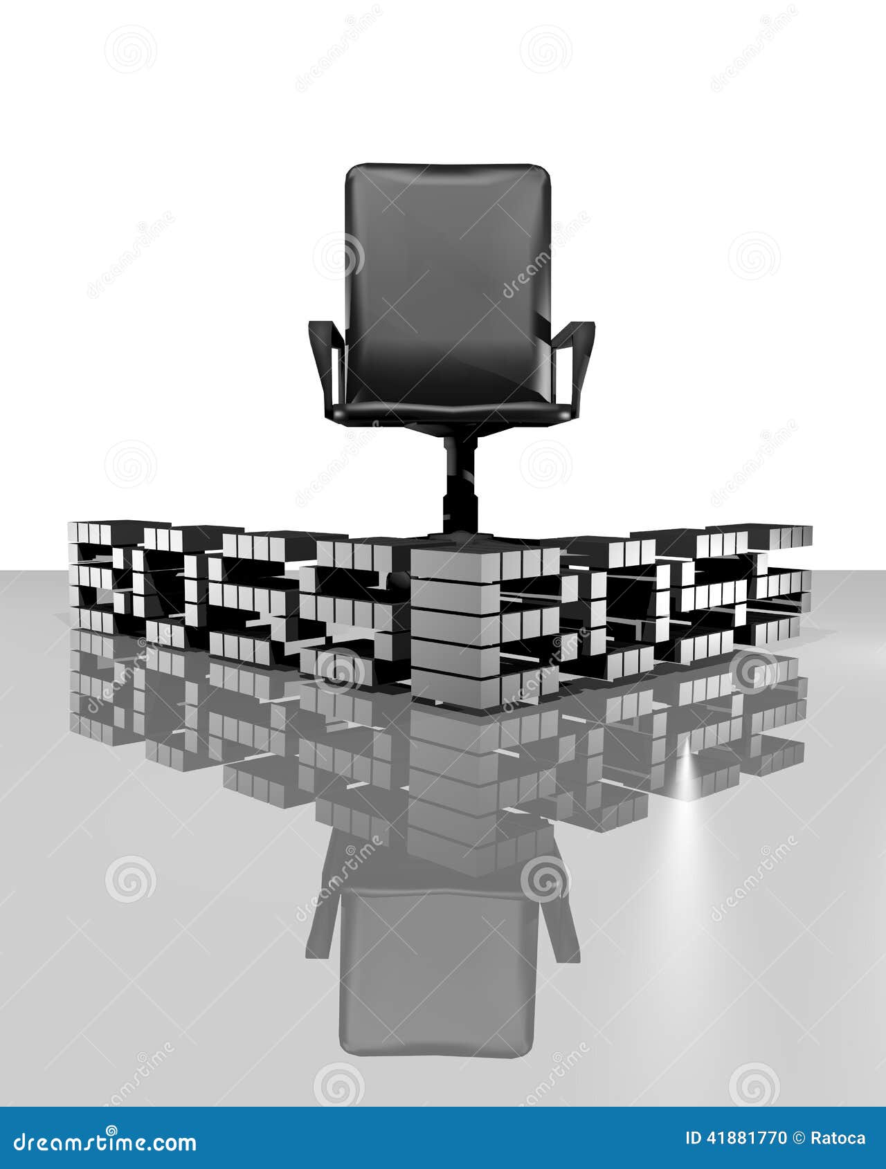 Render boss chair stock illustration. Illustration of leather - 41881770