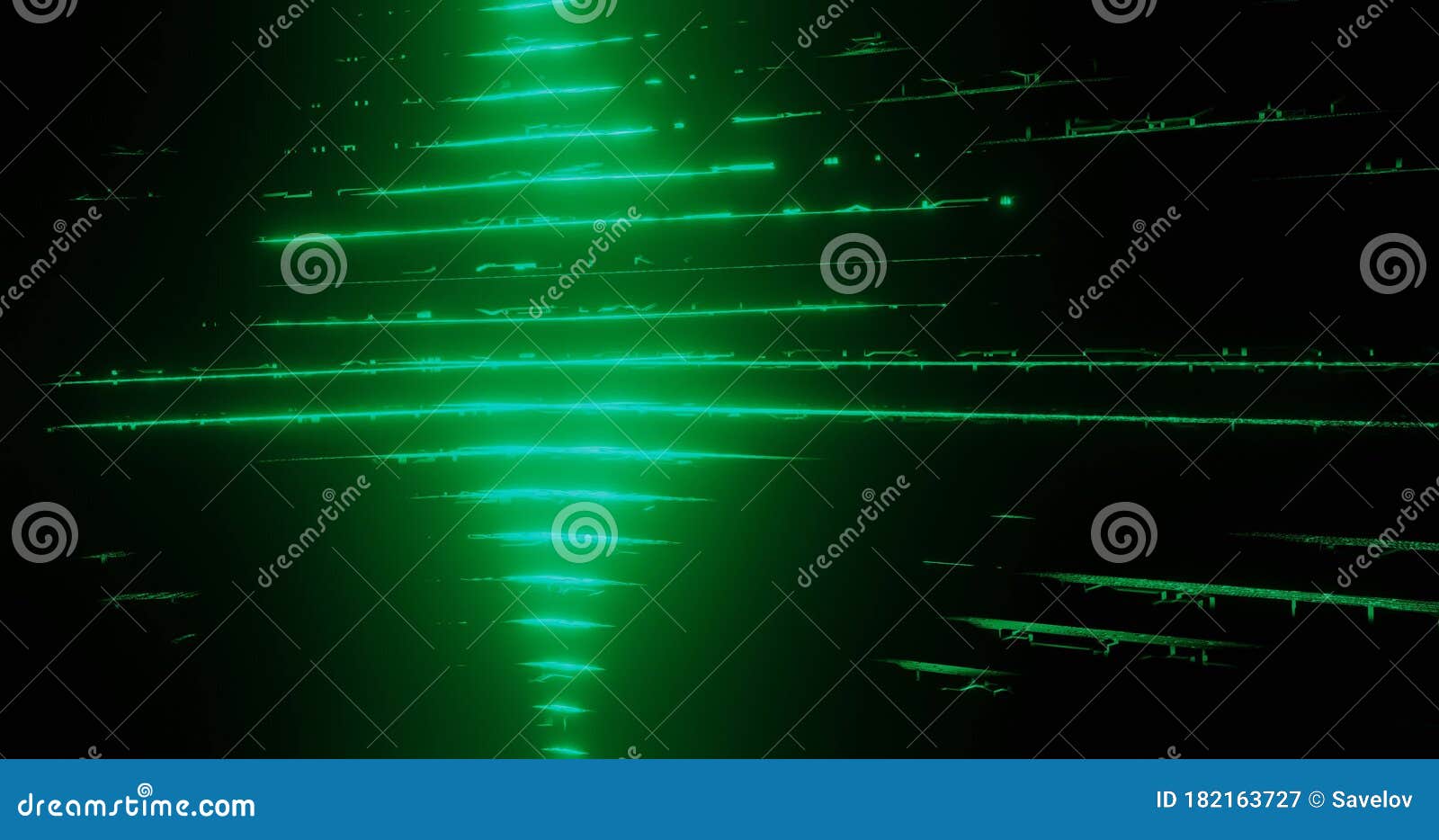Render of a Bright Green Flash on an Alien Cyber Surface Stock Video ...