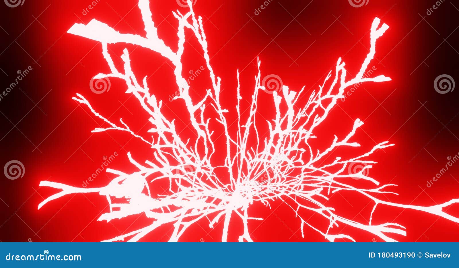 Render with a Bright Red Electric Pulse Stock Illustration ...