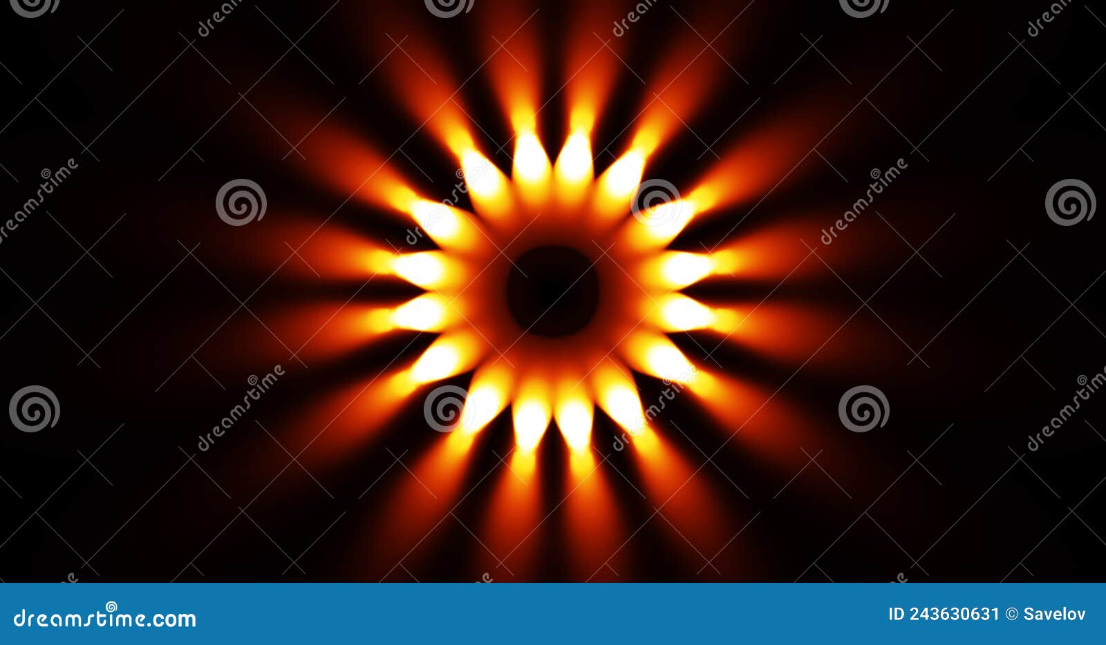 Render with a Bright Yellow Glow Diverging Fire Stock Illustration ...
