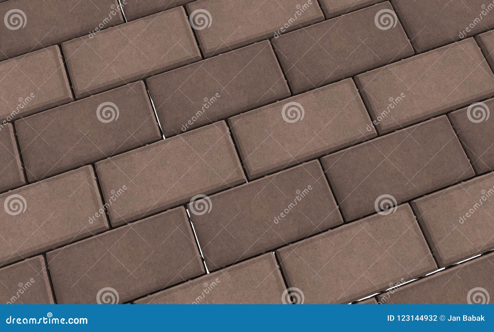 Render of Brown Lock Paving Texture. Stock Illustration - Illustration ...