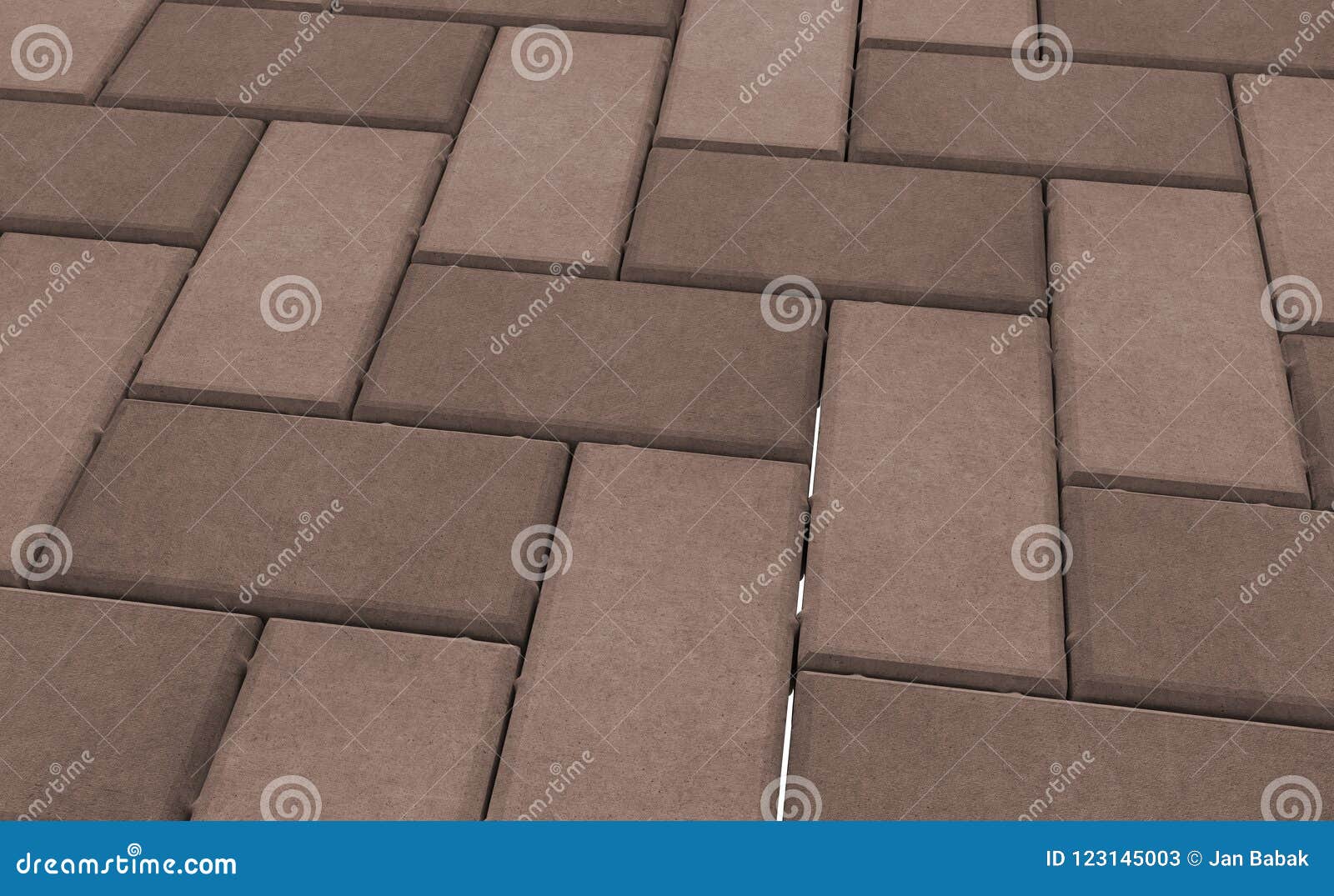 Render of Brown Lock Paving Texture. Stock Illustration - Illustration ...