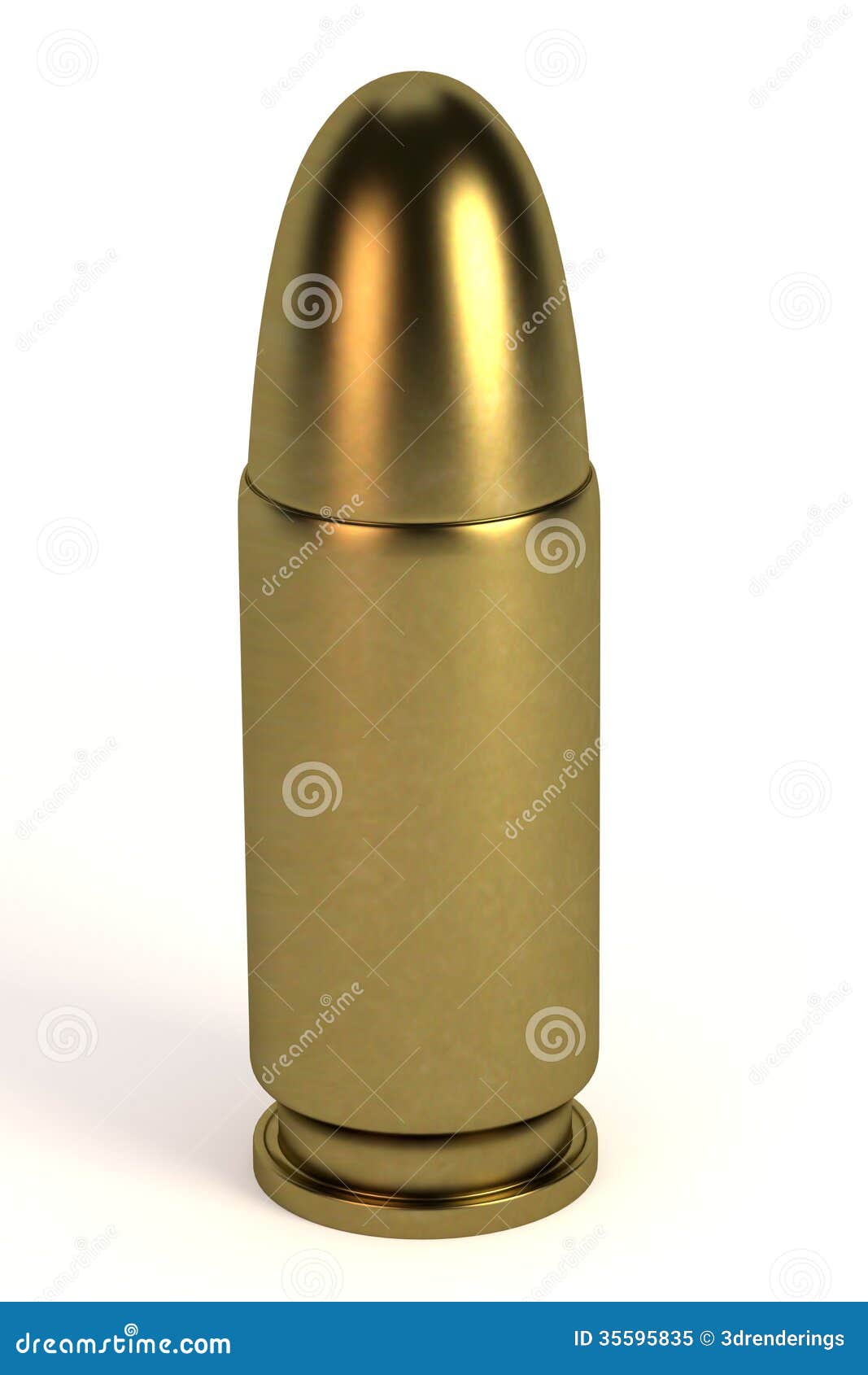 Render of bullet stock illustration. Illustration of render - 35595835