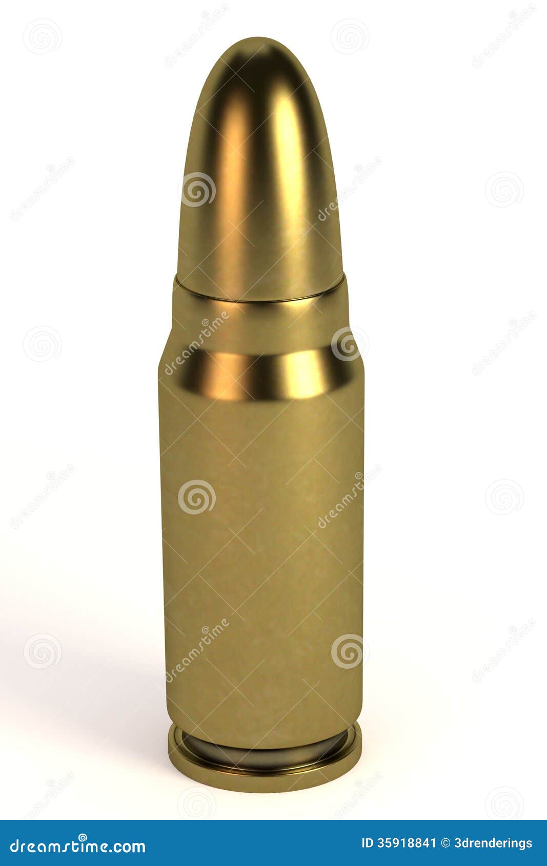 Render of bullet stock illustration. Illustration of bullet - 35918841