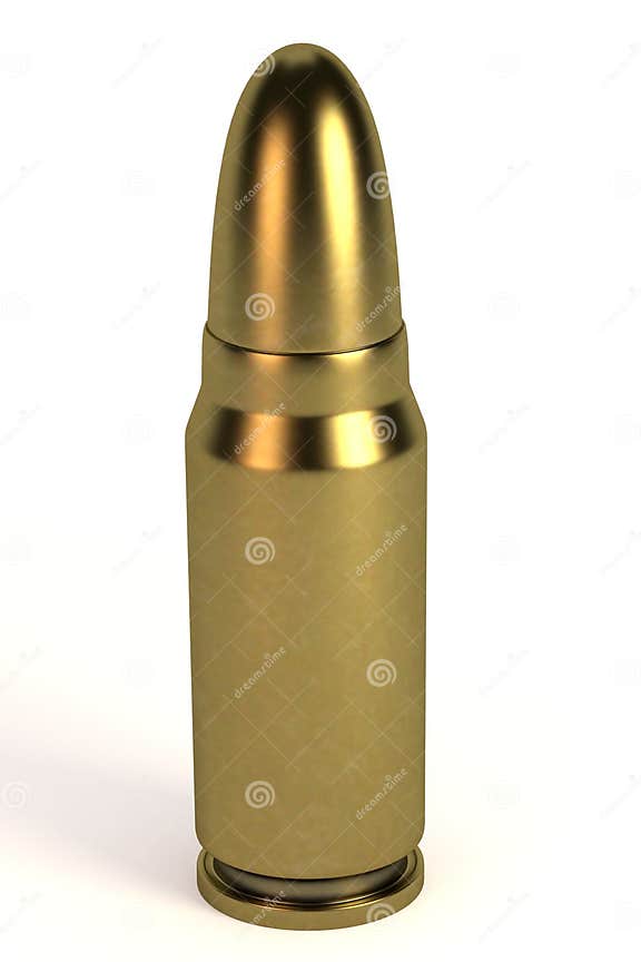 Render of bullet stock illustration. Illustration of bullet - 35918841