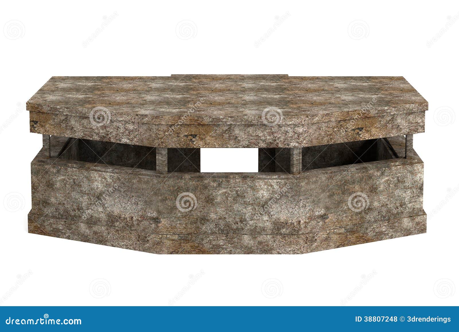 3d Render Of Bunker Stock Photo | CartoonDealer.com #39803832