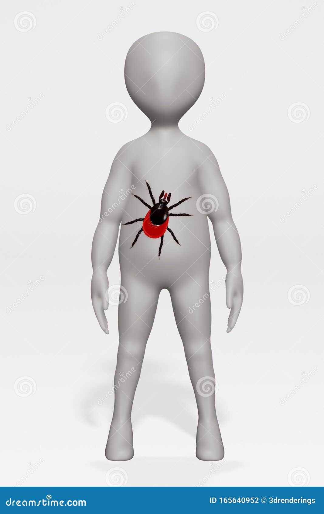Render Of Cartoon Character With Tick Stock Photography | CartoonDealer ...