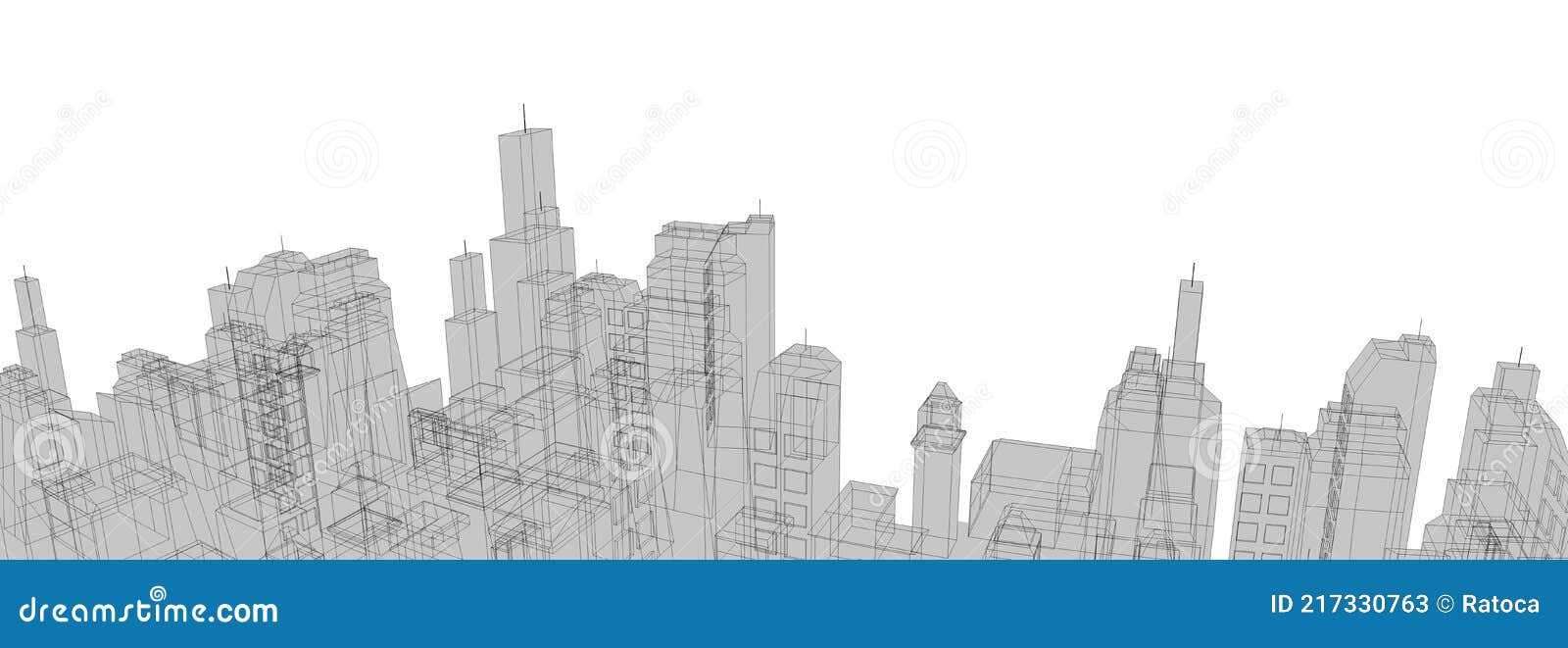 Render city illustration stock illustration. Illustration of exterior ...