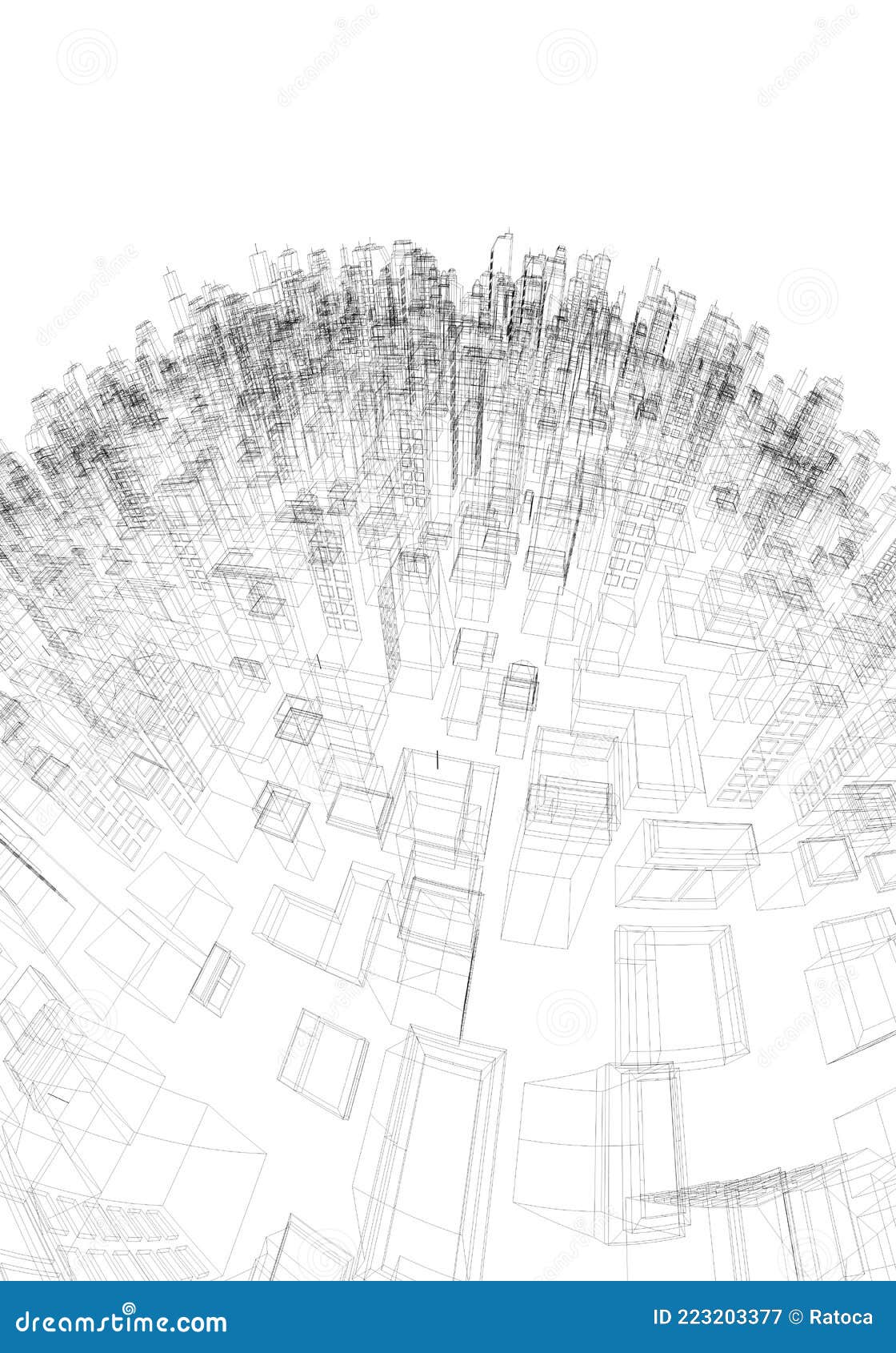 Render city illustration stock illustration. Illustration of office ...